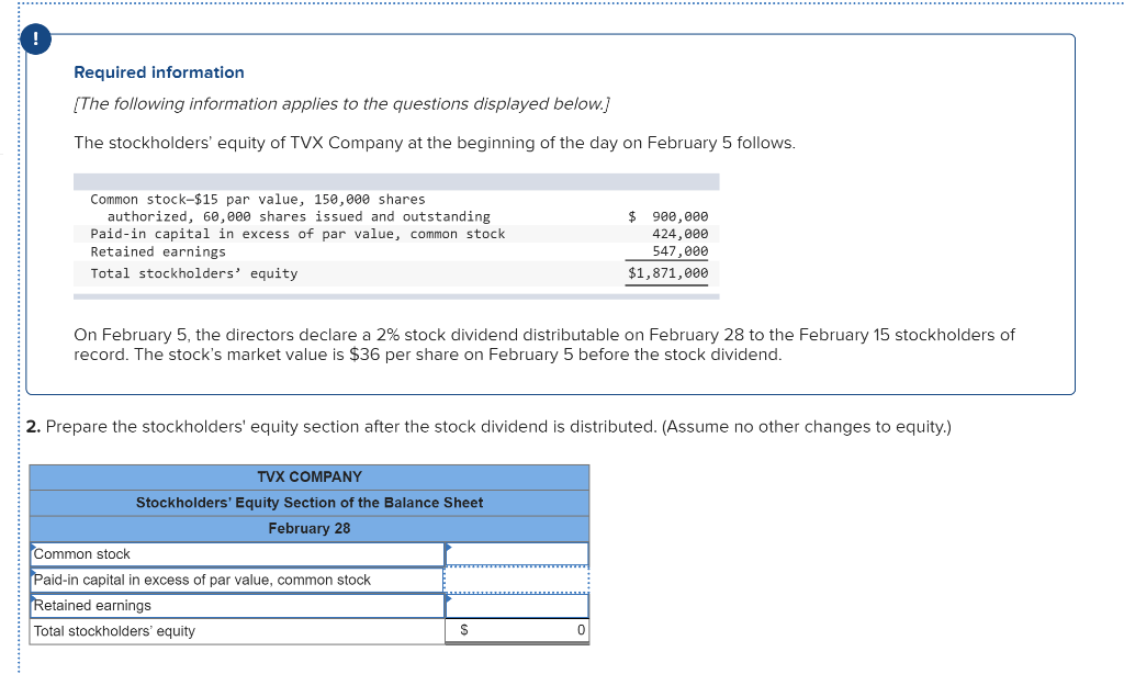 Solved Required information (The following information | Chegg.com