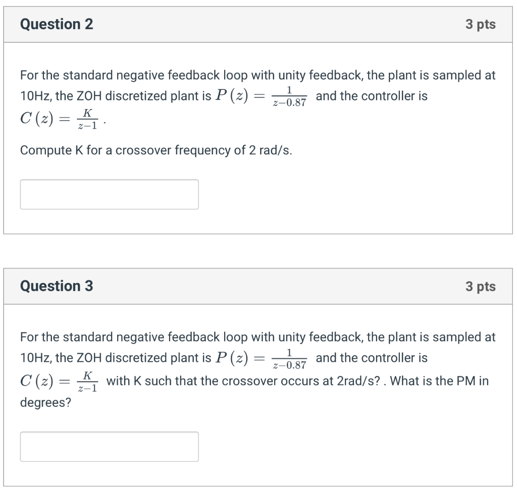 Solved For the standard negative feedback loop with unity | Chegg.com