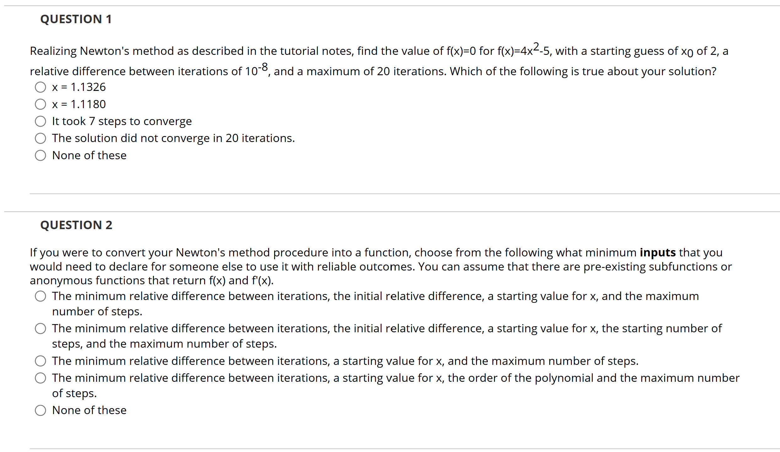 Solved USING PYTHON SOLVE THESE:QUESTION 1Realizing Newton's | Chegg.com