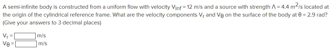 Solved A semi-infinite body is constructed from a uniform | Chegg.com