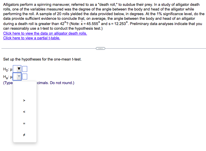 Solved Alligators perform a spinning maneuver, referred to | Chegg.com