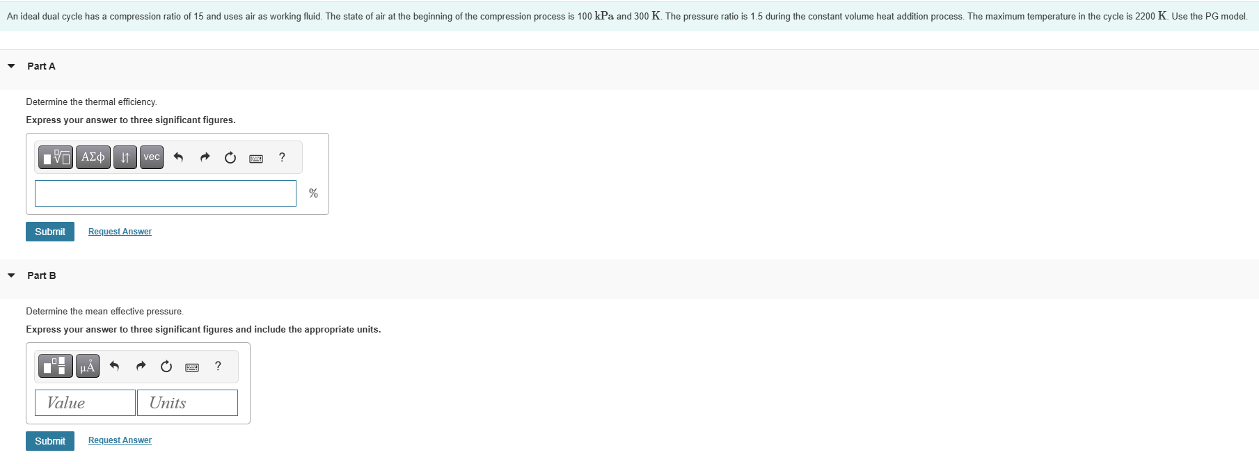Solved Part ADetermine the thermal efficiency.Express your | Chegg.com