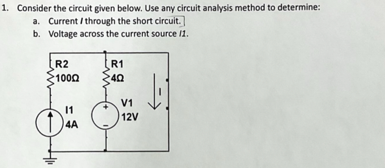 Solved Consider the circuit given below. Use any circuit | Chegg.com