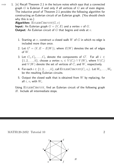 Solved Longrightarrow, 1. B ﻿Recall Theorem 2.1 in ﻿the | Chegg.com