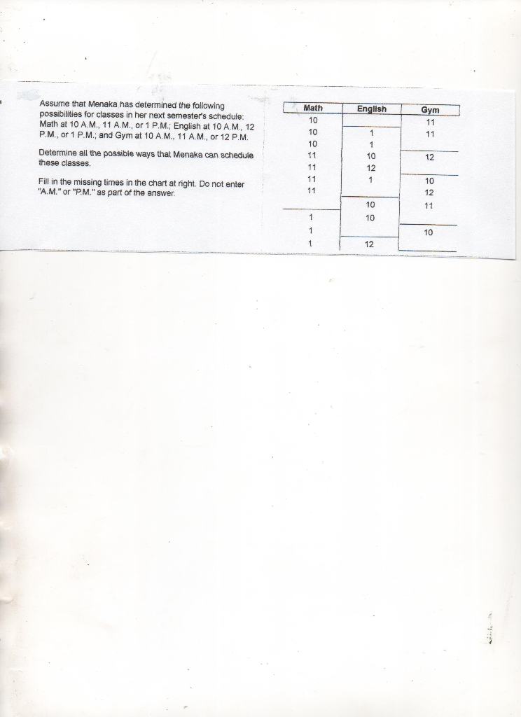 Solved Math English Assume that Menaka has determined the | Chegg.com Solved Math English Assume that Menaka has determined the | Chegg.com