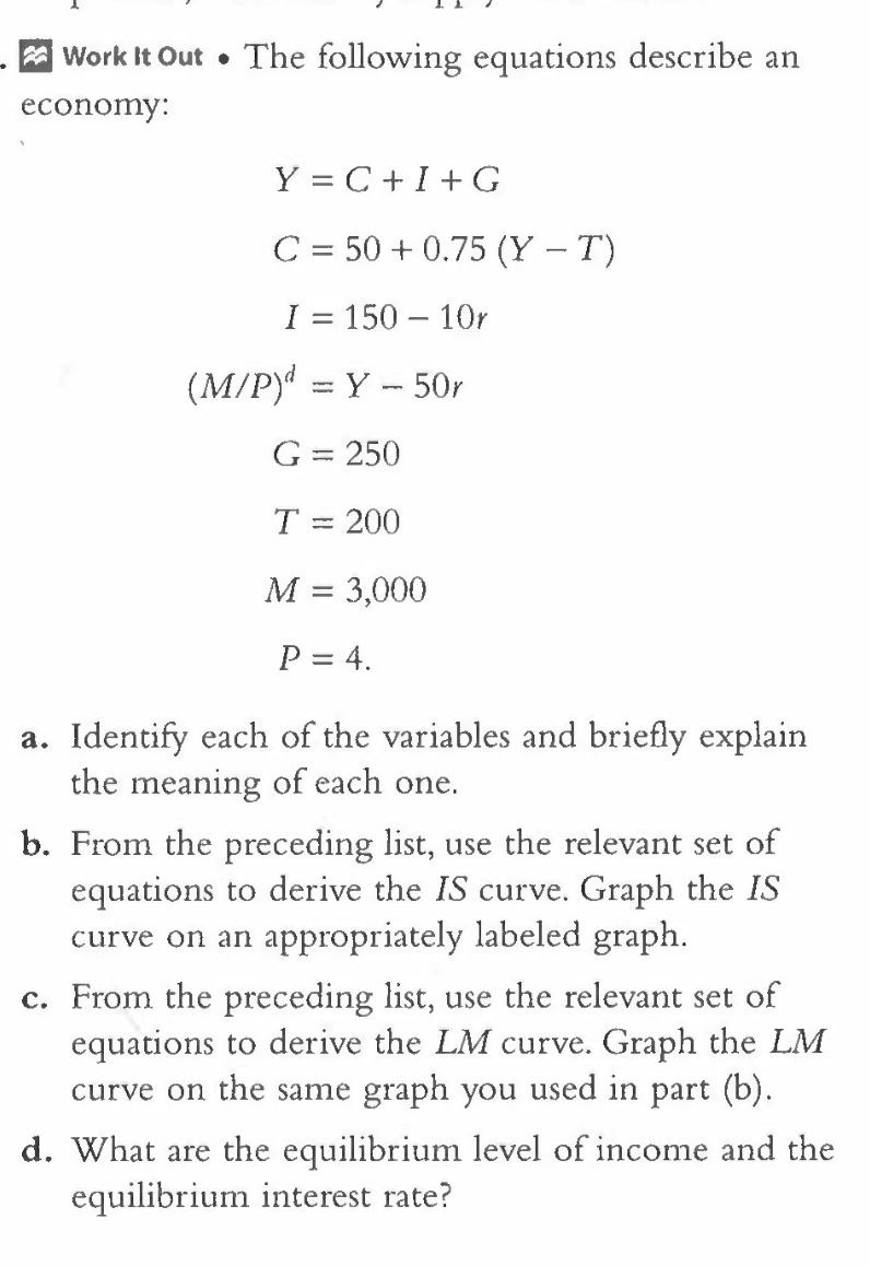 Solved Work it Out - The following equations describe an | Chegg.com
