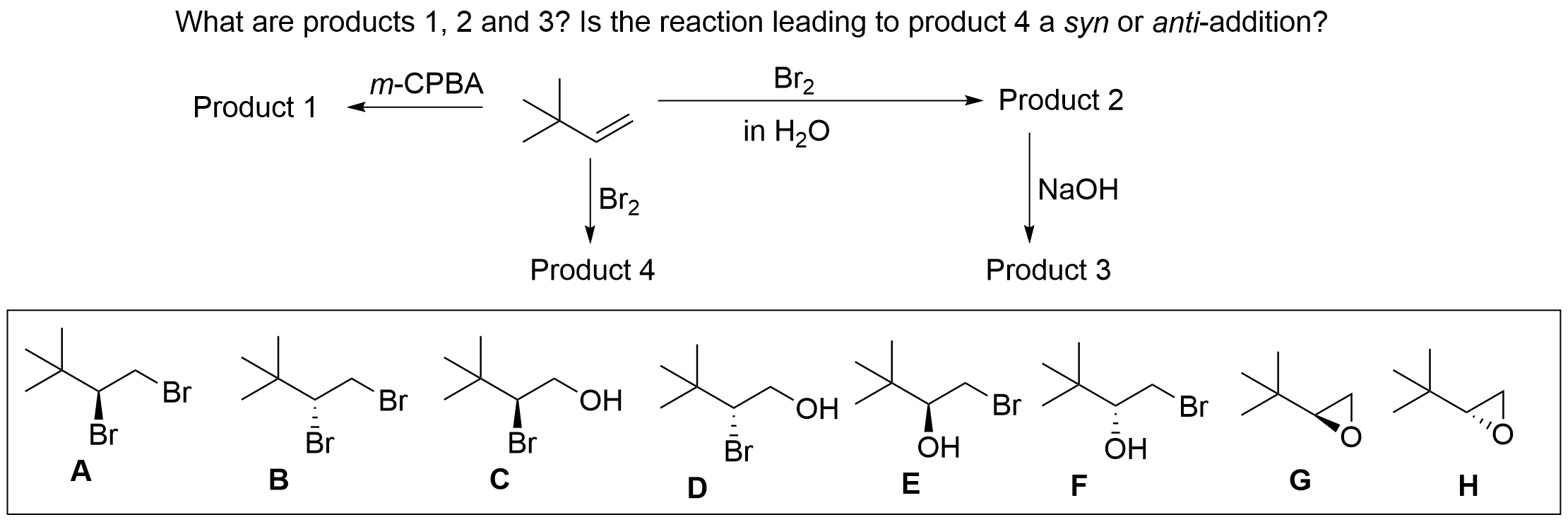 Solved What are products 1,2 and 3 ? Is the reaction leading | Chegg.com