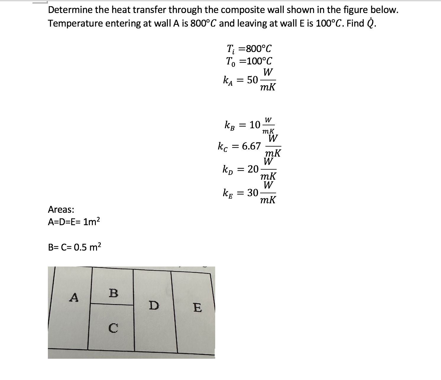Solved Determine the heat transfer through the composite | Chegg.com