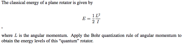 Solved The classical energy of a plane rotator is given by | Chegg.com