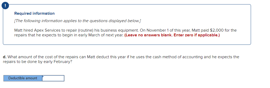 Solved ! Required information [The following information | Chegg.com