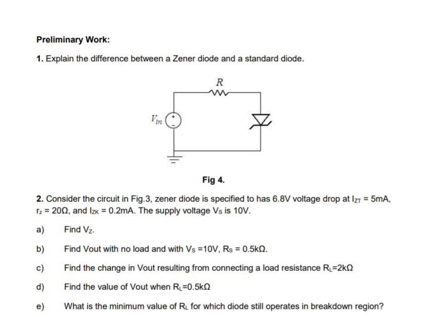 Solved Preliminary Work: 1. Explain the difference between a | Chegg.com