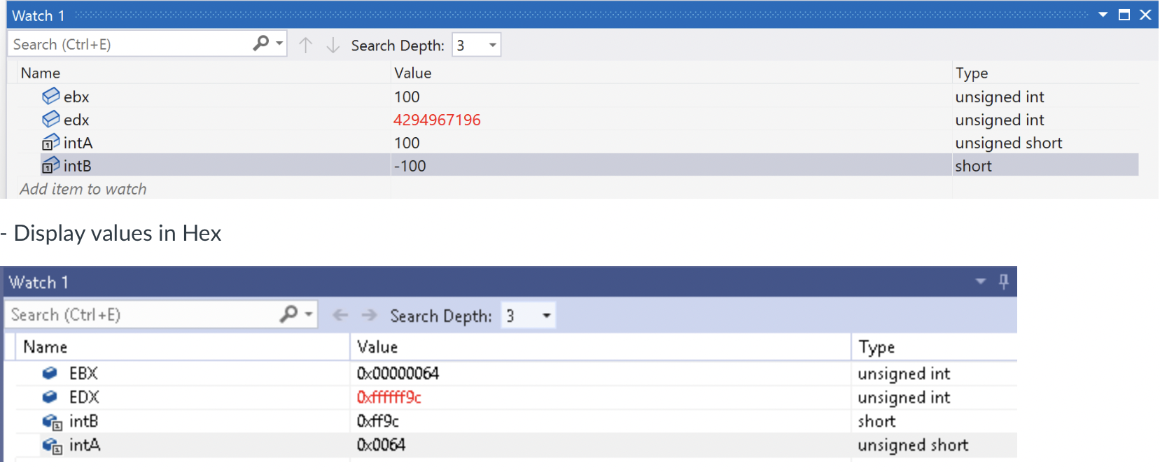 Solved In Assembly language pls Declare two 16-bit | Chegg.com