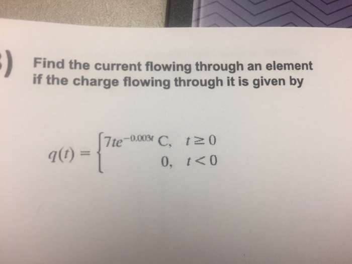 Solved Find the current flowing through an element if the | Chegg.com