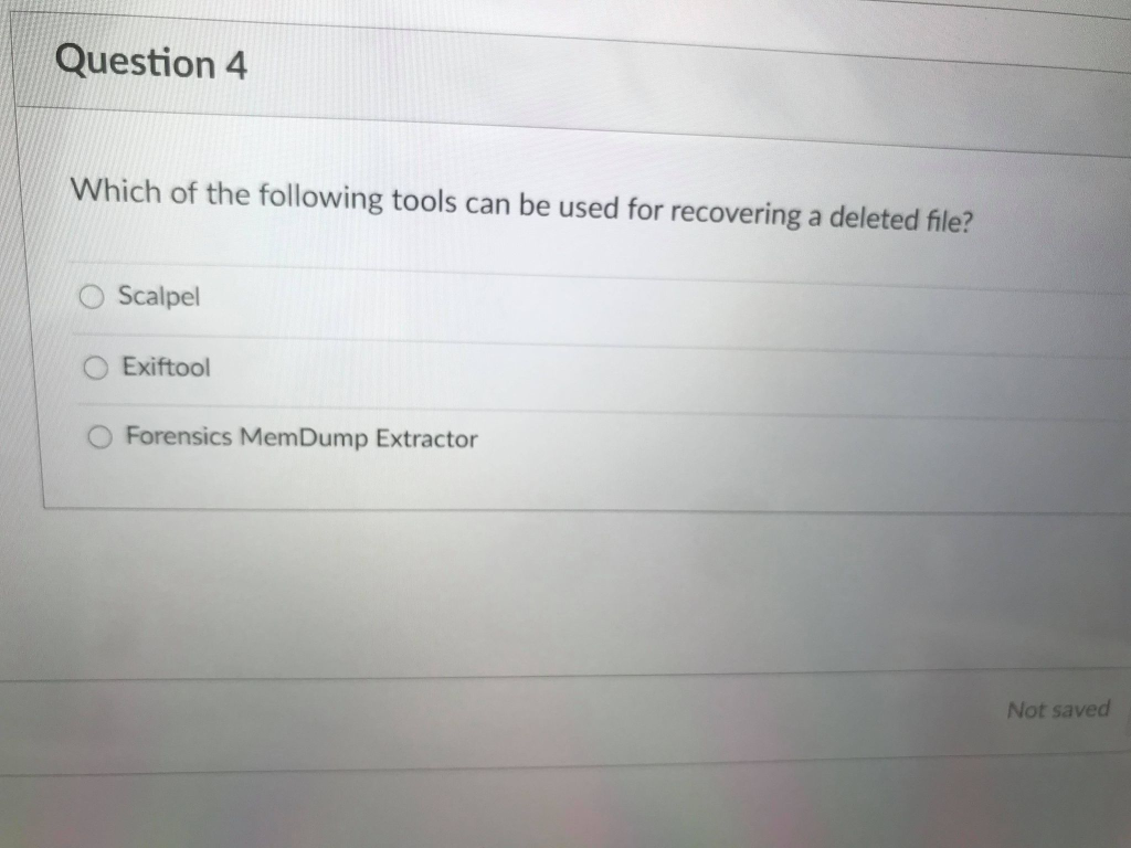 Solved Question 4 Which of the following tools can be used | Chegg.com