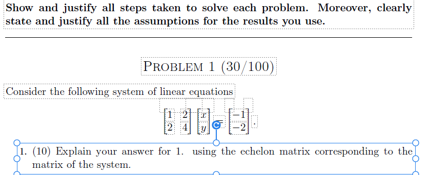 Show and justify all steps taken to solve each | Chegg.com