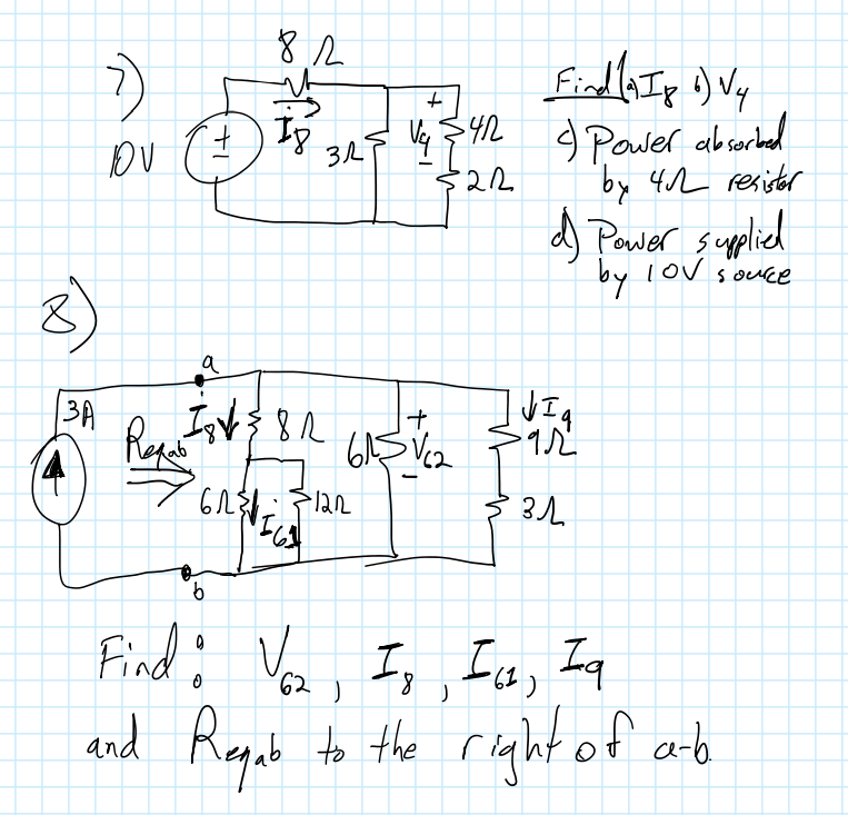 Solved Find (AI8bV4 c) Power absoroded by 4Ω resitar d) | Chegg.com