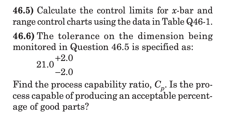 The tolerance on the dimension being monitored in | Chegg.com