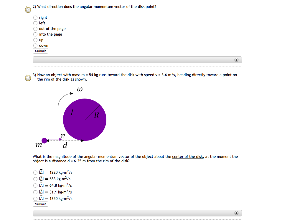 Solved Angular Momentum 1 23456 Limited Attempt Cluster Item | Chegg.com