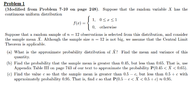 Solved (Modified from Problem 7-10 on page 248). Suppose | Chegg.com