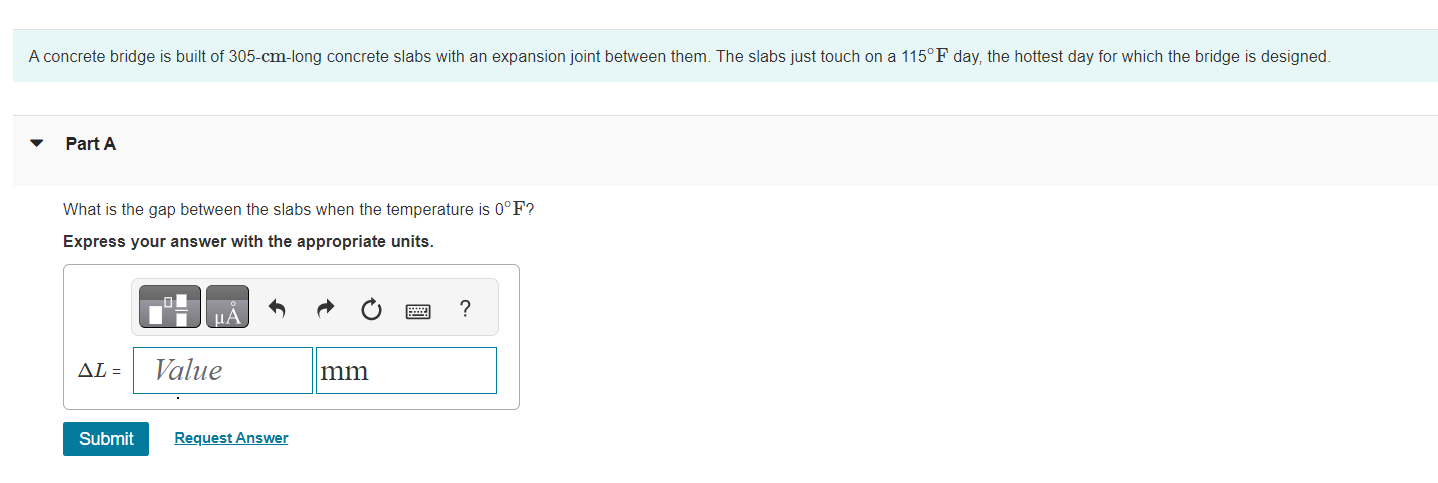Solved What is the gap between the slabs when the | Chegg.com