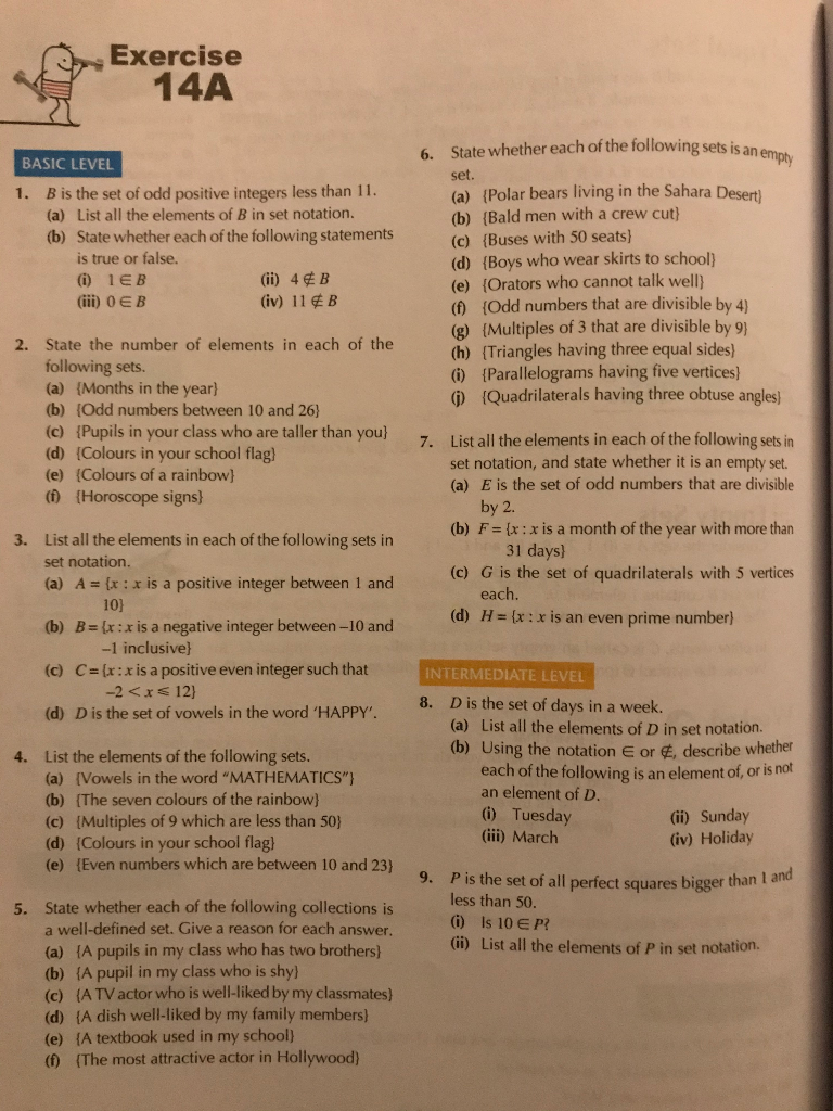 Solved State whether each of the following sets is an empty | Chegg.com