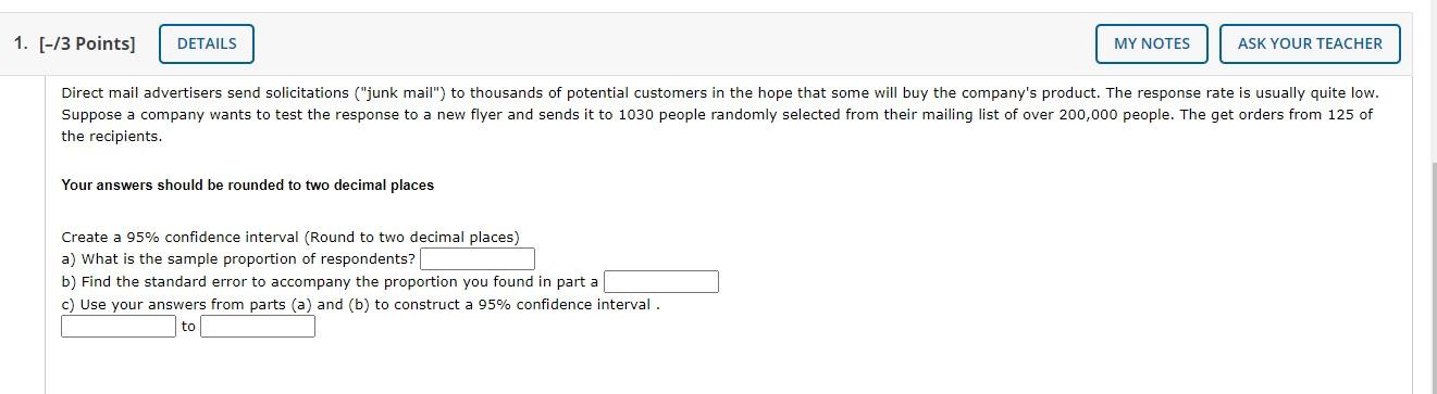 Solved Direct mail advertisers send solicitations ("junk | Chegg.com