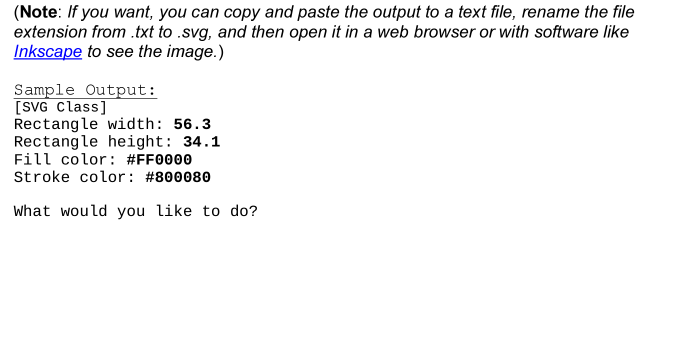 Solved Assignment 7A: SVGs. In the last assignment you | Chegg.com