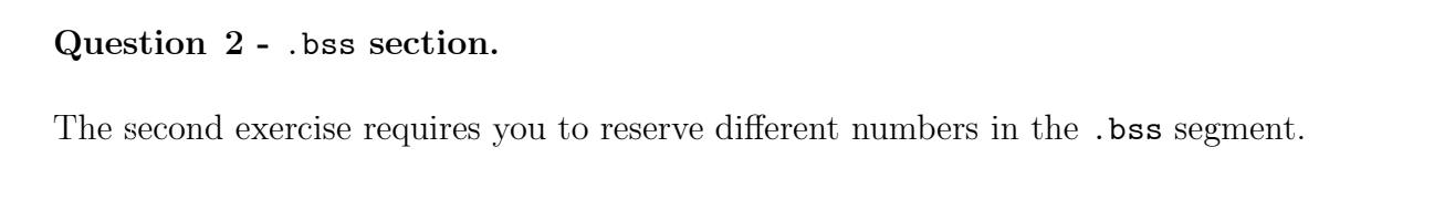Solved Question 2 - bss section. The second exercise | Chegg.com