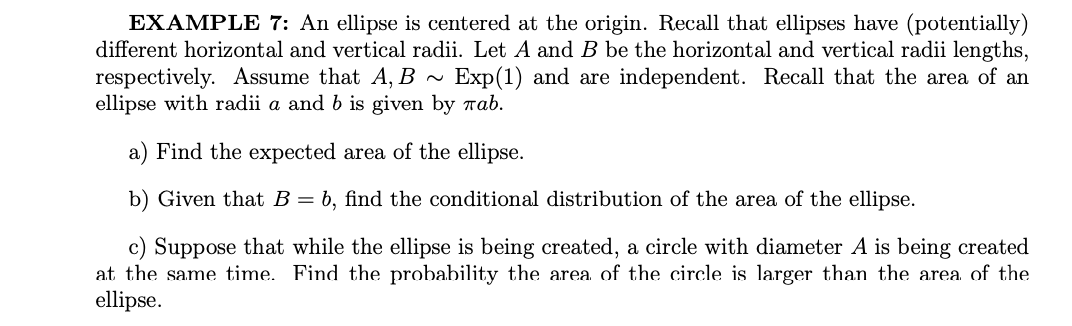 Solved EXAMPLE 7: An ellipse is centered at the origin. | Chegg.com
