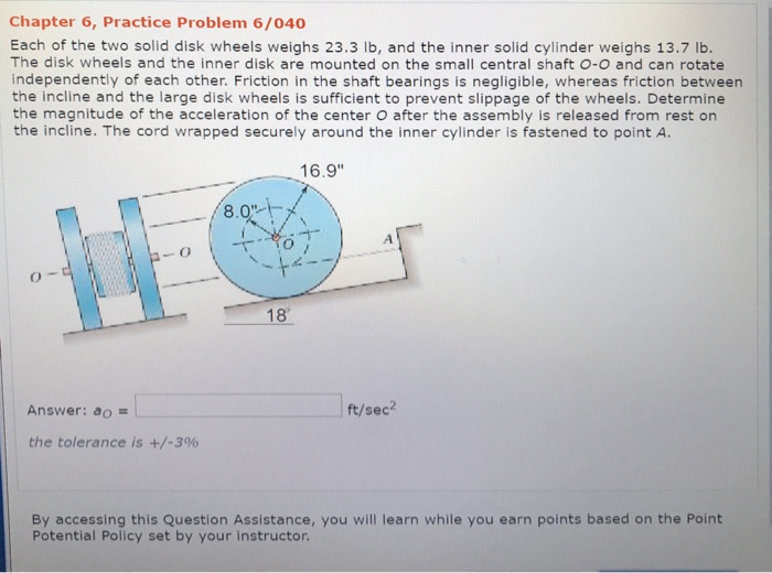 Solved Chapter 6, Practice Problem 6/040 Each of the two | Chegg.com
