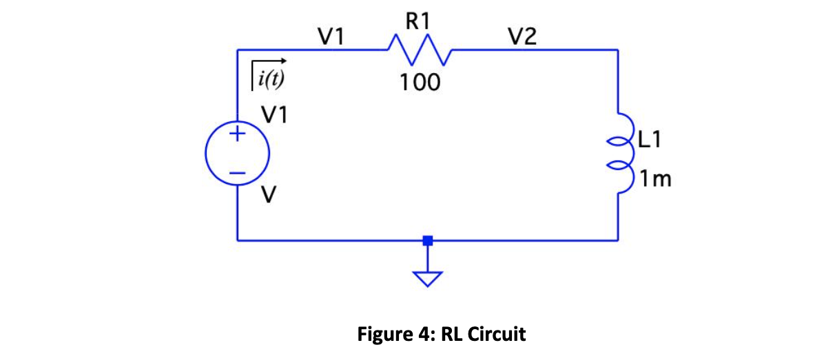 Solved Simulate The Rl Circuit Shown In Ltspice Assume That