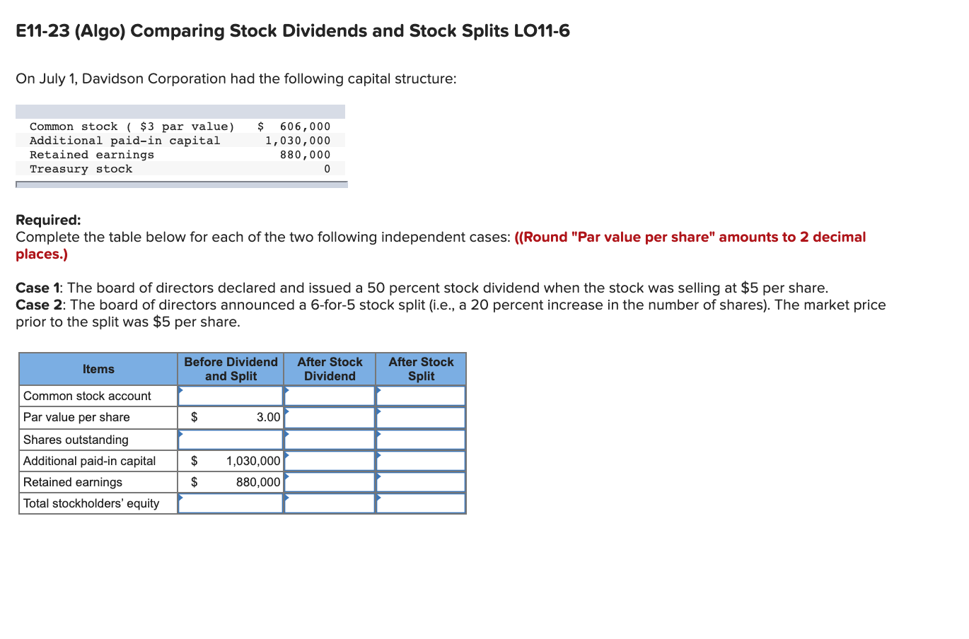 Solved E11-18 (Algo) Computing Dividends on Preferred Stock | Chegg.com