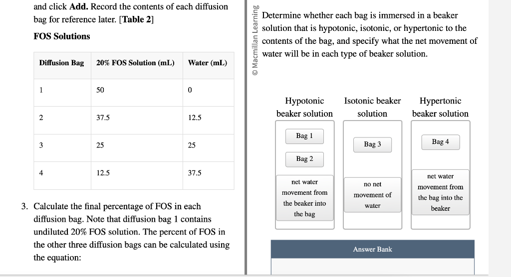 and click Add. Record the contents of each diffusion | Chegg.com