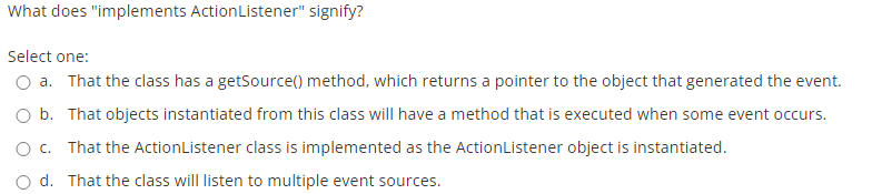 Solved Which statement is correct? Select one: a. The | Chegg.com