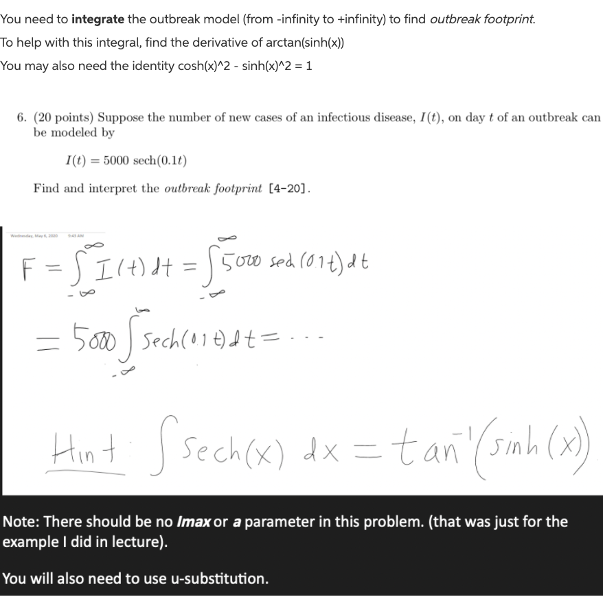 Solved You need to integrate the outbreak model (from | Chegg.com