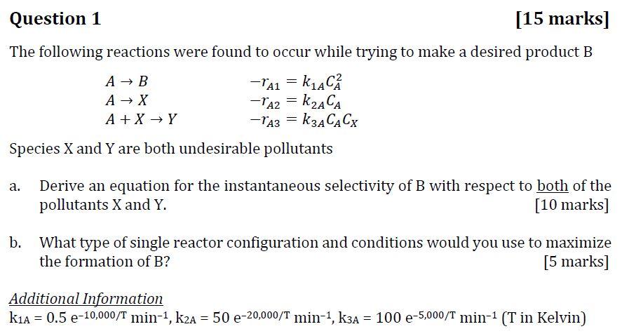 Solved Chemical Engineering Problem! (Chemical | Chegg.com