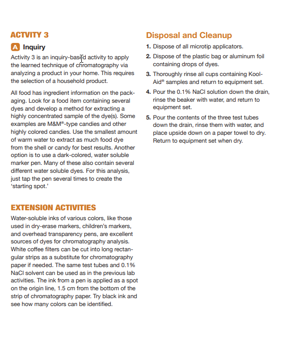 ACTVITY 3 A Inquiry Activity 3 is an inquiry-based | Chegg.com