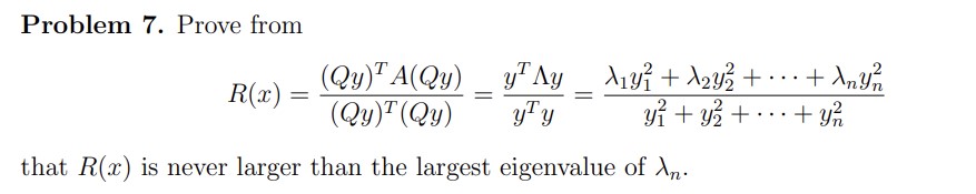 Solved Problem 7. Prove from | Chegg.com