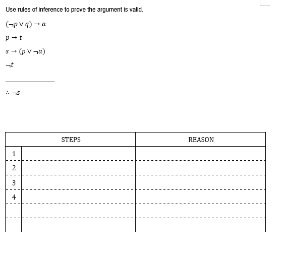 Solved Use rules of inference to prove the argument is | Chegg.com