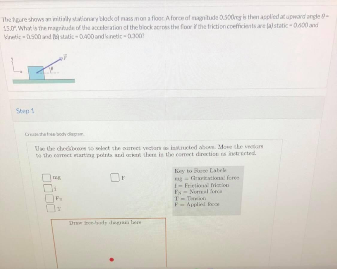 Solved The figure shows an initially stationary block of | Chegg.com