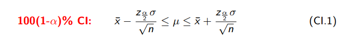 Solved Prove that the formula (CI.1U) gives a 100(1 − α)% | Chegg.com