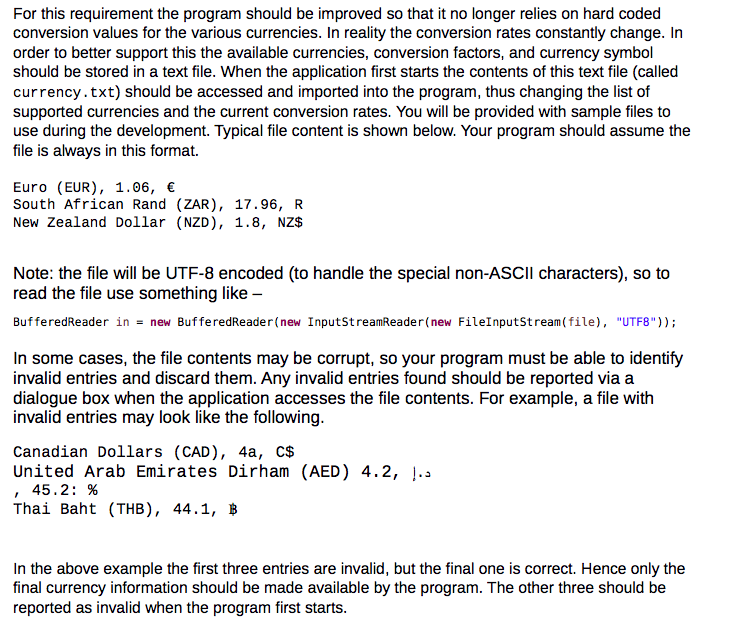 Solved Need help with JAVA File Handling . I've already done | Chegg.com