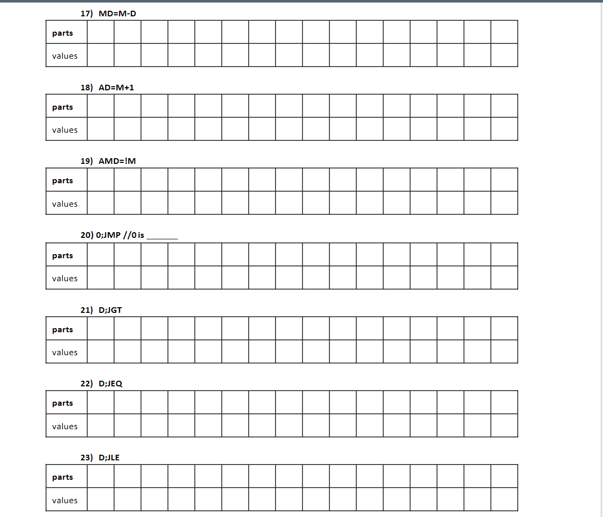 Complete the translation from Assembly to Machine | Chegg.com
