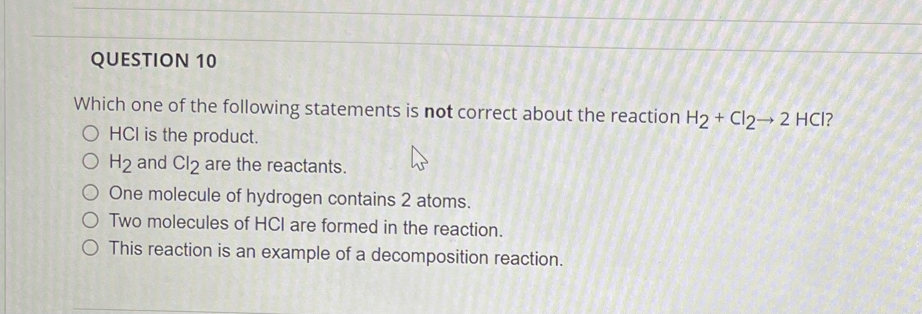 Solved Which one of the following statements is not correct | Chegg.com