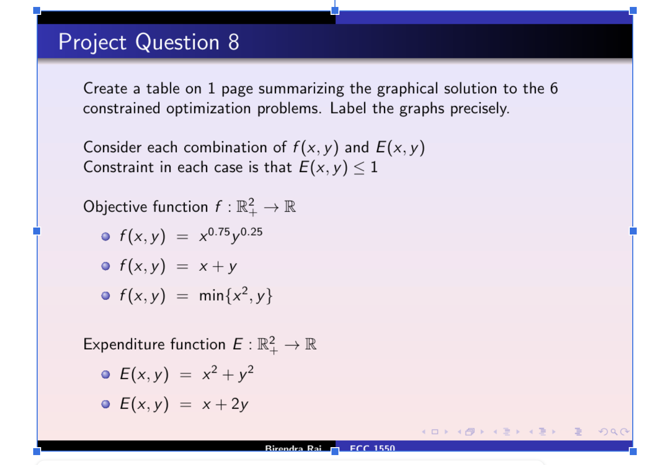 Solved Show me the steps to solve of Project Question: | Chegg.com