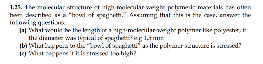 Solved 1.25. The molecular structure of | Chegg.com