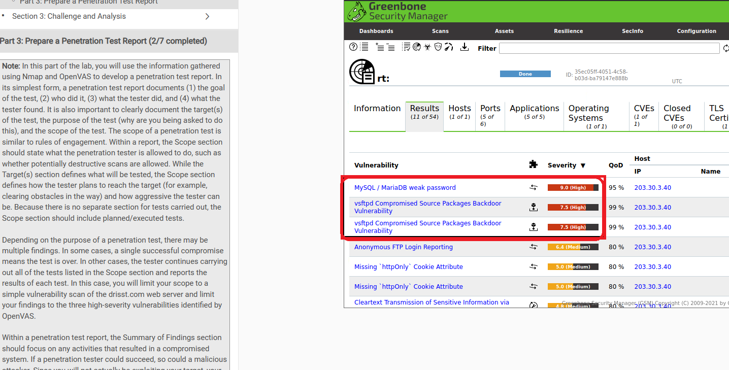 Solved Please choose the three top high vulnerabilities in | Chegg.com