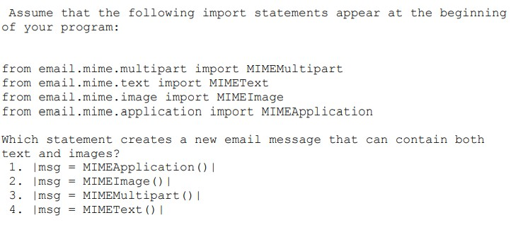 Solved Assume that the following import statements appear at | Chegg.com