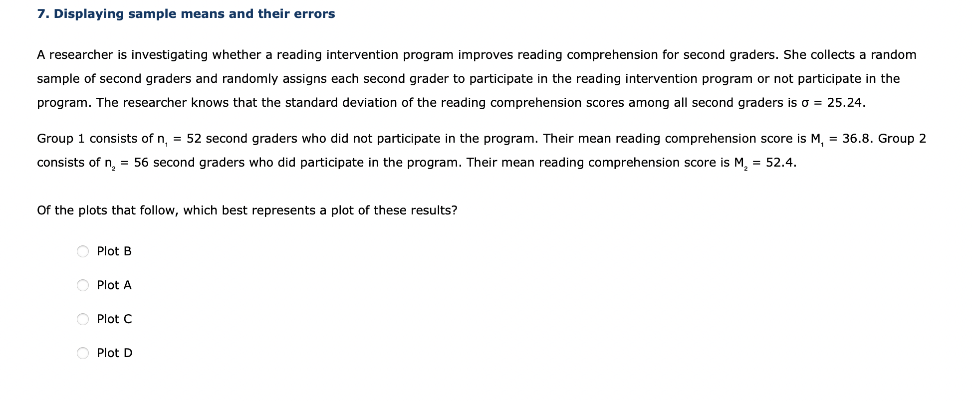 Solved A Researcher Is Investigating Whether A Reading Chegg