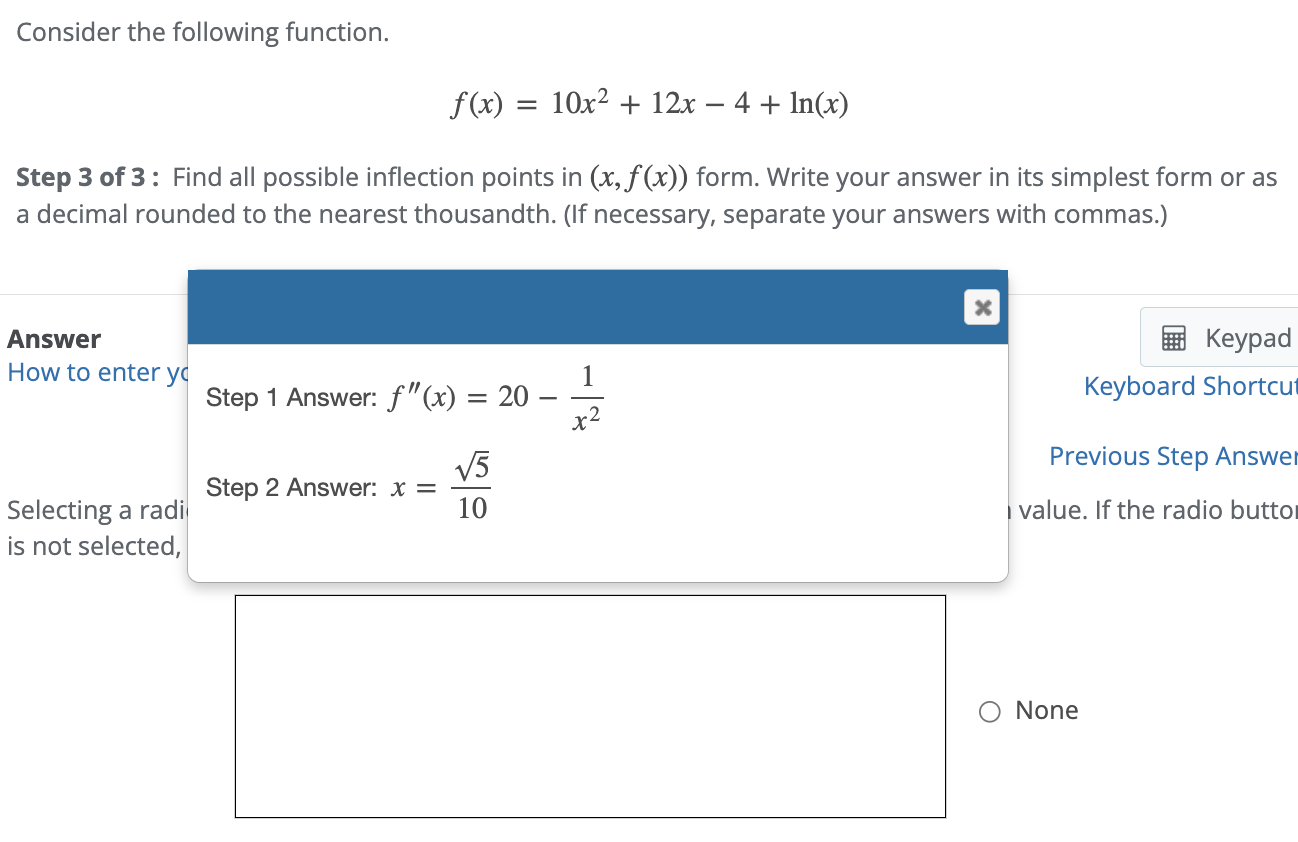 Consider the following | Chegg.com